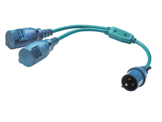 Mastervolt, Pigtail Splitter til CE-stik, 230V med LED indikator, 1211 ...